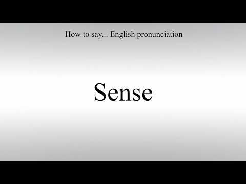 How To Pronounce Sense - How To Say: American pronunciation