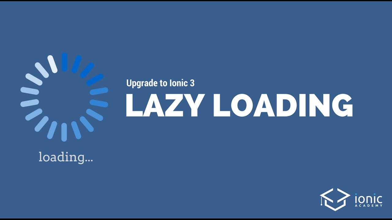 Upgrade to Ionic 3 Lazy Loading