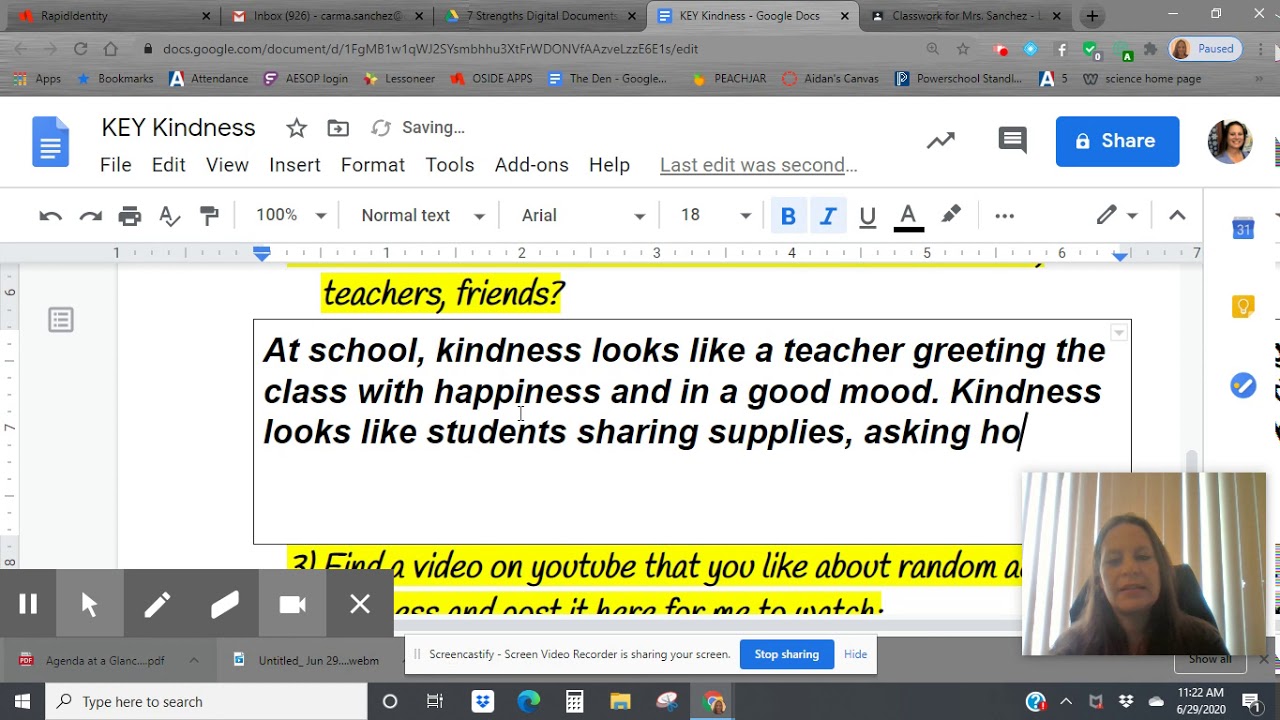 KEY Kindness Assignment Example - 7 Strengths LitCamp