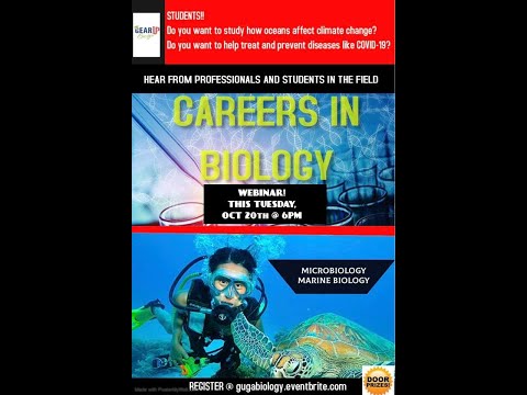 Careers in Biology Webinar - GEAR UP Georgia Career Exploration Webinar Series