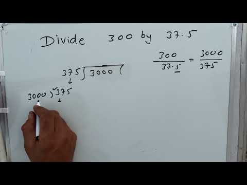 300÷37.5 full division | 300/37.5 divide kaise karte hain | bhag karne ka tarika | Surendra Khilery