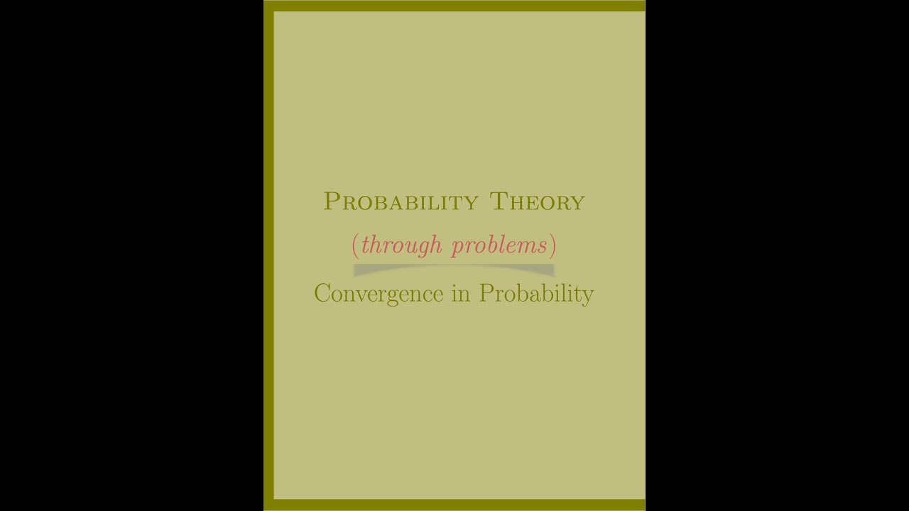 Probability Theory, Convergence in Probability, Problem 1