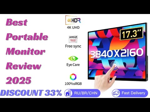 17.3 inch 4K Touchscreen Portable Monitor for Laptop Xbox Switch 3840X2160 Metal With TypeC USB HDMI