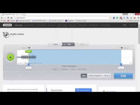 How to cut mp3 or Video song in online