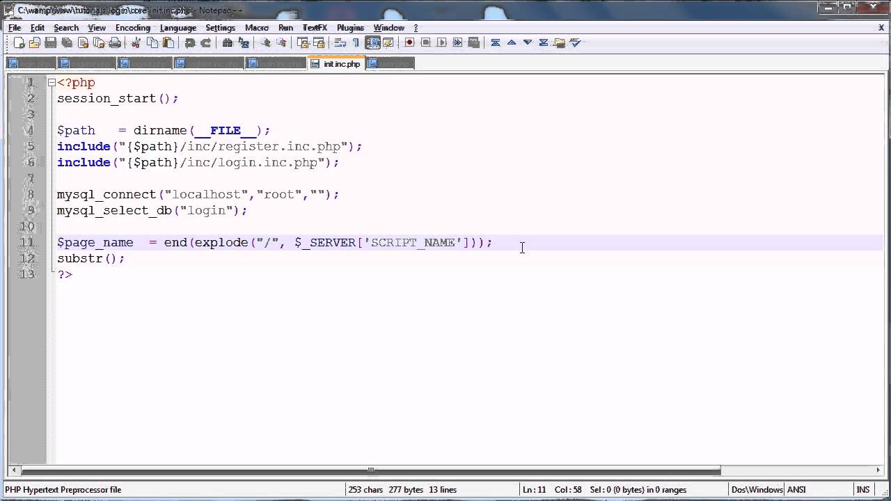 PHP Tutorial: Register and Login [User Account System] [Part Three (3)]