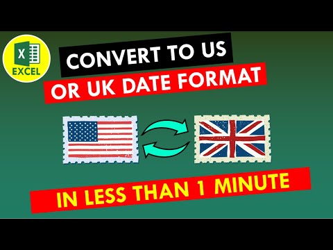 How to Convert a Date to US or UK Date Format in Excel in Less than 1 Minute | Excel Trick #shorts