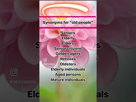 Synonyms for old people #ielts #english #ieltspreparations #synonyms ????#viral