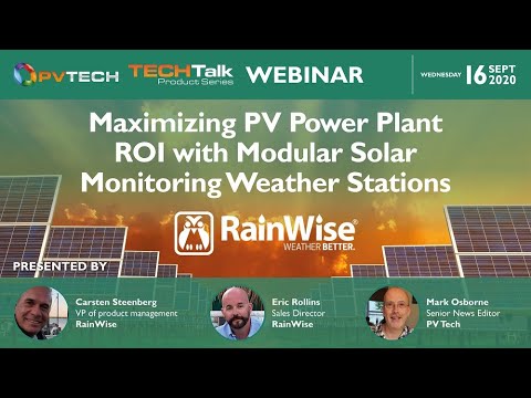 Maximizing PV Power Plant ROI with Modular Solar Monitoring Weather Stations