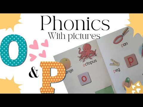 Phonic sound O and P words with pictures