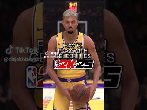 How To Play With Celebrities In 2K25 ???? #nba #nba2k25 #nba2k24 #nba2k23 #basketball #gaming #gameplay