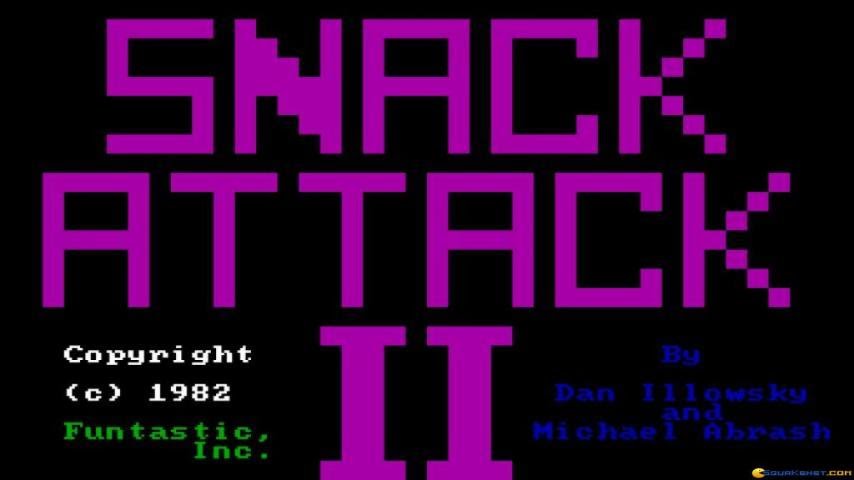 Snack Attack 2 gameplay (PC Game, 1982)