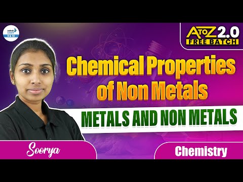 Chemical Properties of Non Metals | Metals and Non Metals | Class 10 Chemistry @InfinityLearn_910