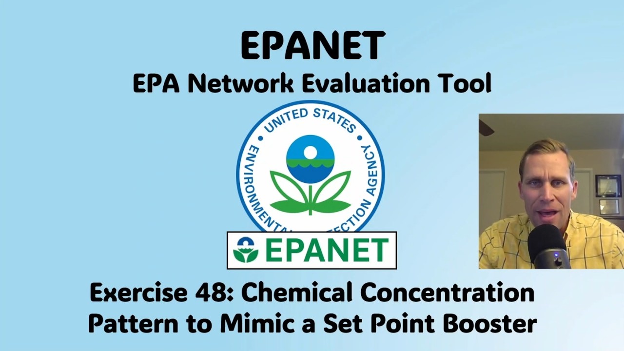 EPANET Exercise 48 - Chemical Concentration Pattern to Mimic a Set Point Booster
