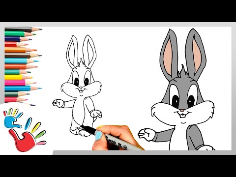 How to Draw Baby Bugs Bunny | Easy Step by Step Tutorial for Kids