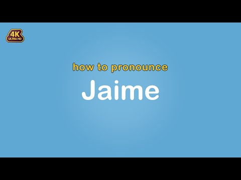 how to pronounce Jaime 【Name】