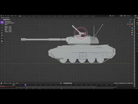 Cyber tank Concept tank in blender with Restrictions