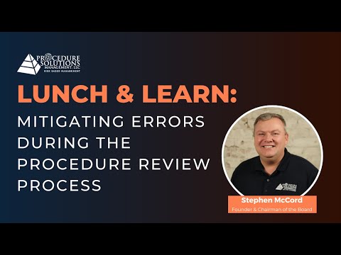 Lunch & Learn: Procedure Review Process (November 2, 2023)