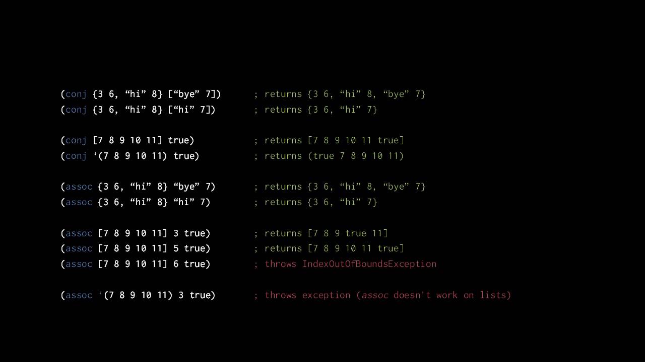 Clojure - collections (2/6)