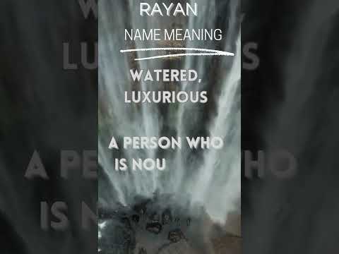 RAYAN name meaning and explaination youtubeshorts #youtube #ytshort #hamza