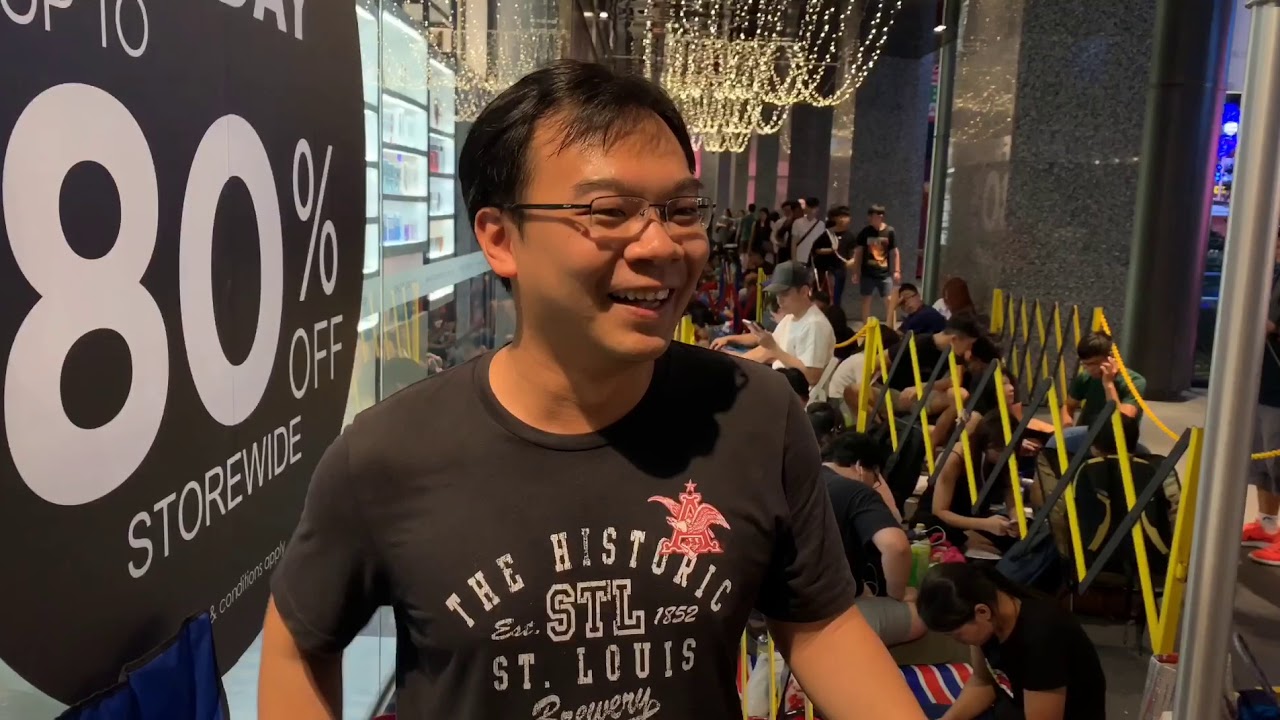 First man in line at Robinsons Black Friday queue