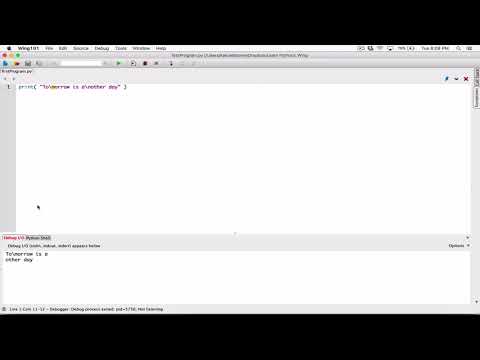 33. The newline escape character ( \n ) - Learn Python