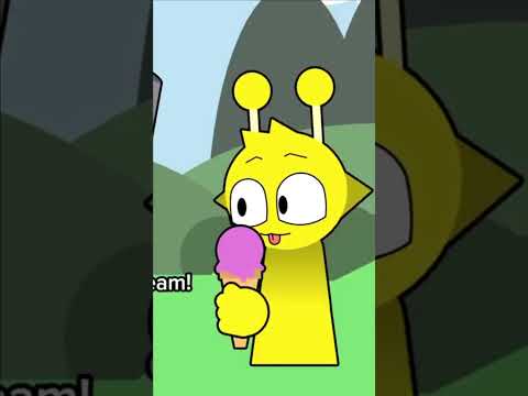 NUNCA LE QUITES EL HELADO AL AMARILLO #sprunki #incredibox #shorts