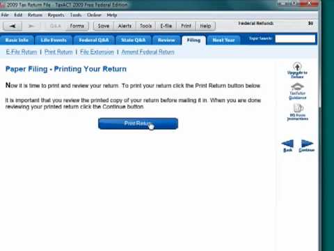 Filing your taxes with TaxACT