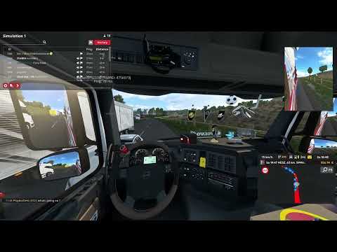 Euro Truck Simulator 2: Oncoming player yagiati57 (TMPID: 4756973) overtake despite my traveling