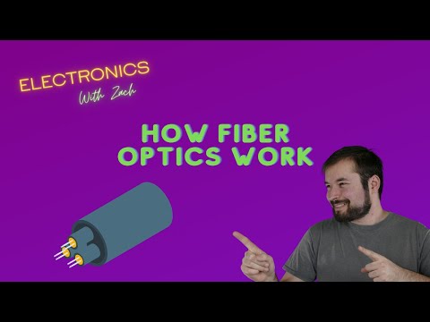 How Fiber Optics Work - Basic Information and Principles - Electronics with Zach