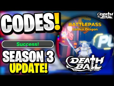 🤯*NEW* All Working SEASON 3 UPDATE CODES FOR DEATH BALL! ROBLOX DEATH BALL CODES