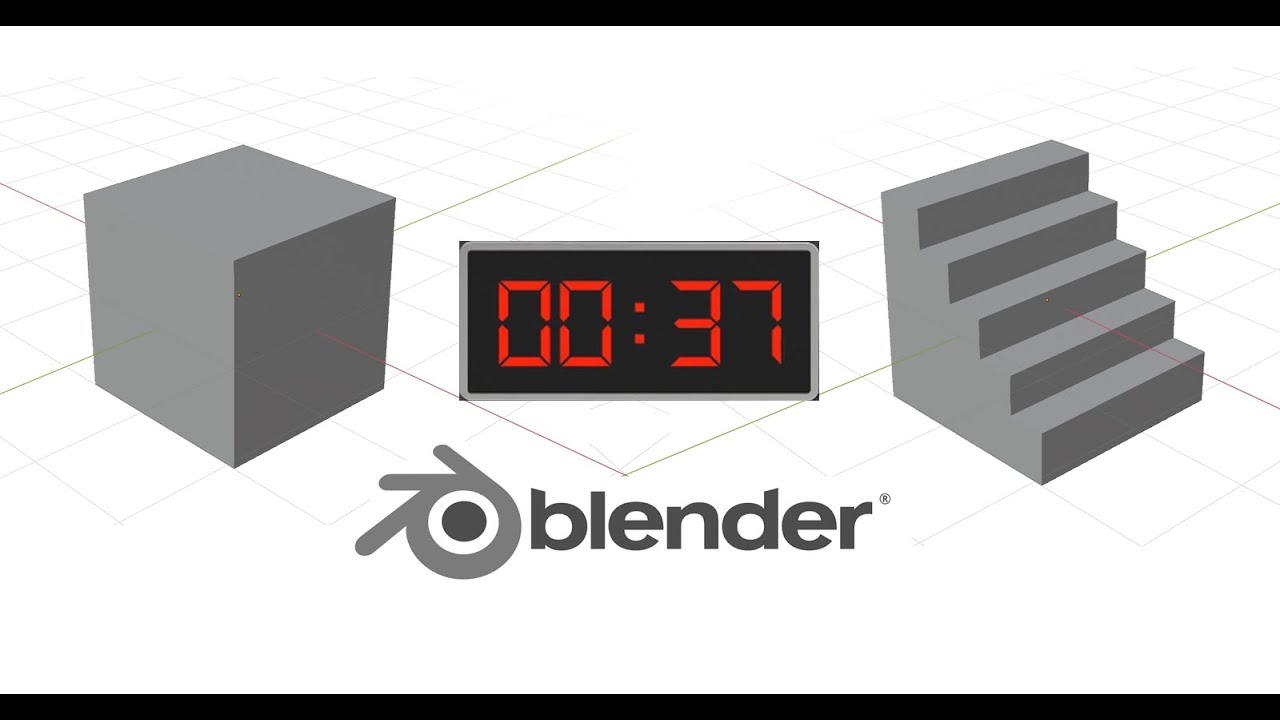 Model Stairs In Blender 2.8 Within 37 Seconds - Beginner Tutorial