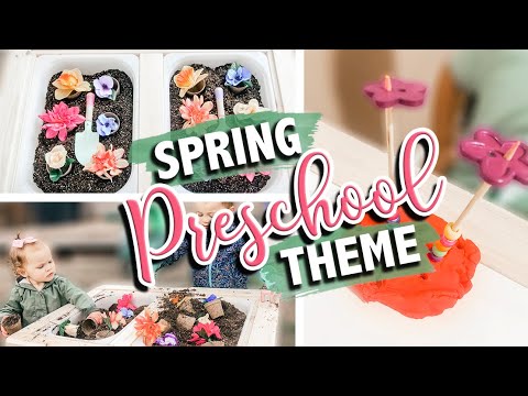 SPRING THEMED PRESCHOOL ACTIVITIES | Play-Based Preschool Spring Curriculum | The Carnahan Fam