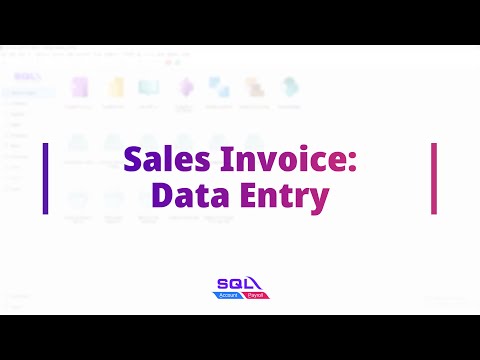 Create Sales Invoice | SQL Documentation