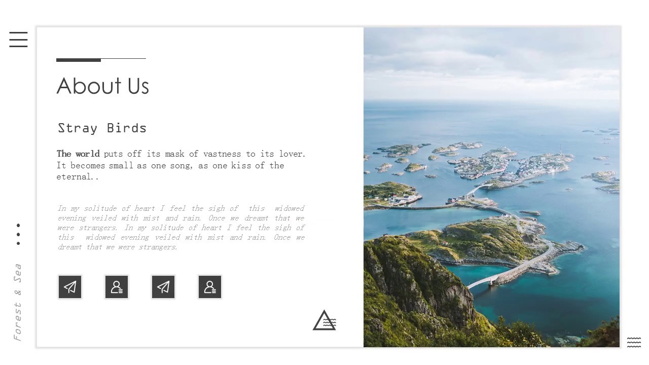 Clean minimal business report PowerPoint