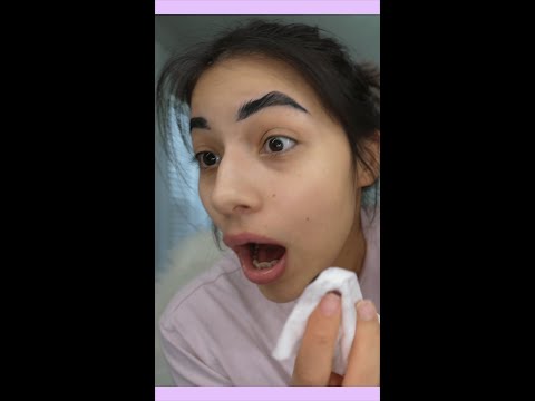 Eyebrow tinting goes horribly wrong! 😰🥺 #shorts