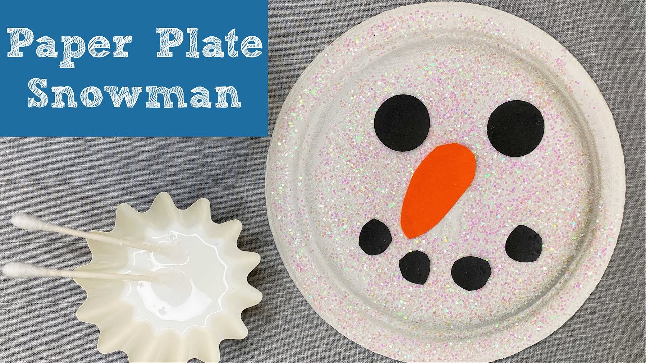 Paper Plate Snowman