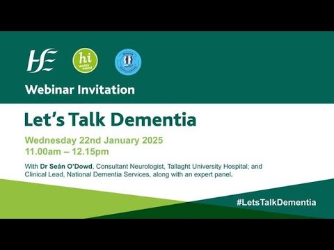 Let's Talk Dementia Webinar #LetsTalkDementia #dementia #dementiaSupoort