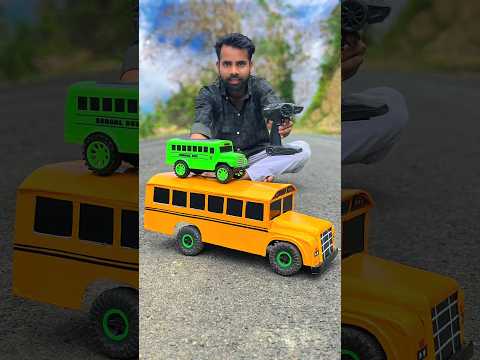 2 Remote Control School Bus big & small unboxing