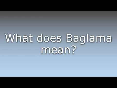 What does Baglama mean?
