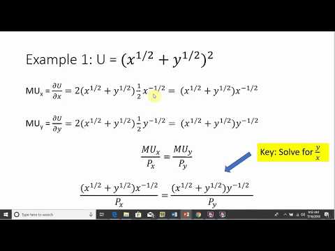 Consumer Utility Functions: Calculating the Elasticity of Substitution