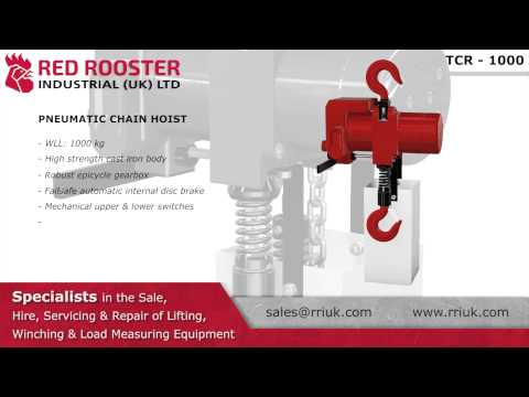 TCR-1000 - 1 TONNE SINGLE FALL AIR HOIST