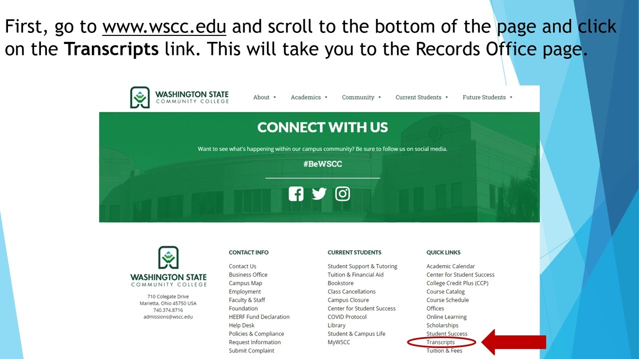 How to Request Your Official Transcript (Previous Students)