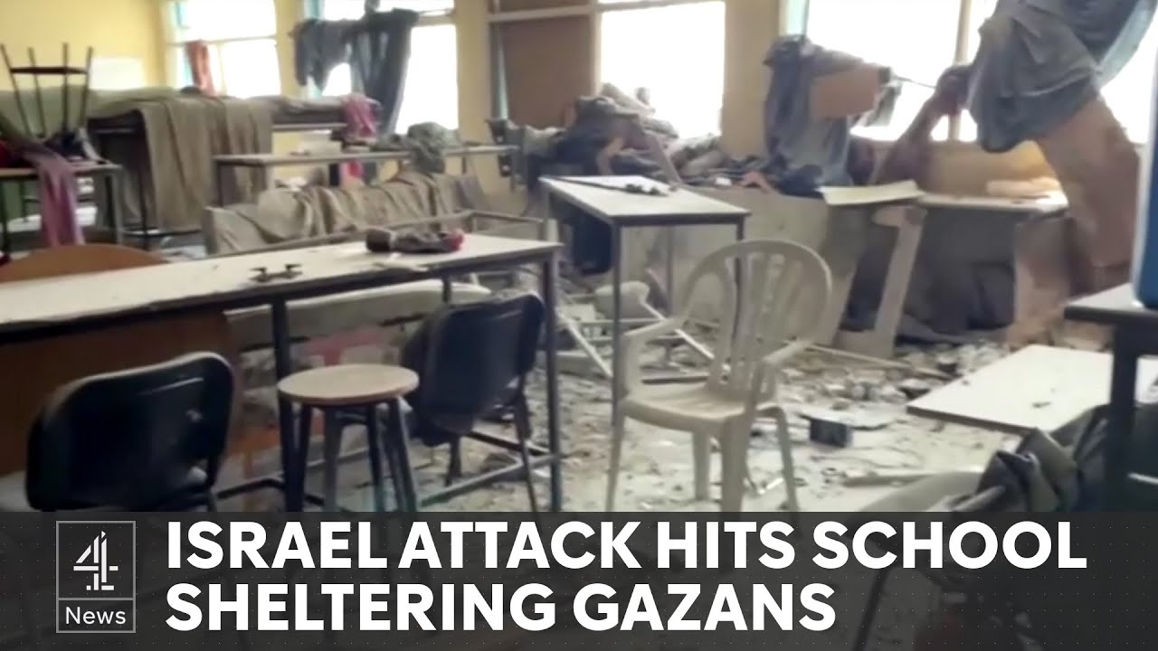 Israel-Hamas war: strike on Gaza school kills at least 22