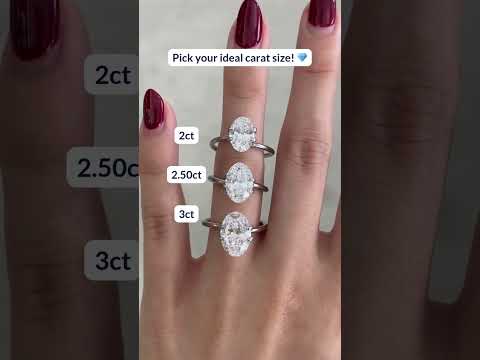 Which is your perfect oval carat size?π