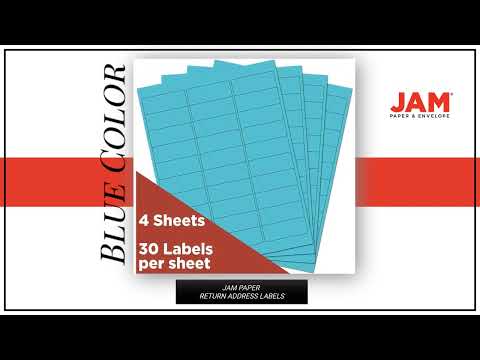 302725762 Return Address Labels - Standard Mailing - 1 x 2 5/8 - Blue - 120 Shipping Labels/Pack