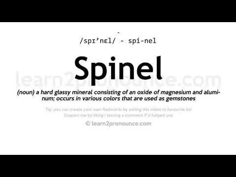 Spinel pronunciation and definition