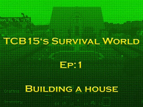 TCB15's Survival World EP:1 / Building a House