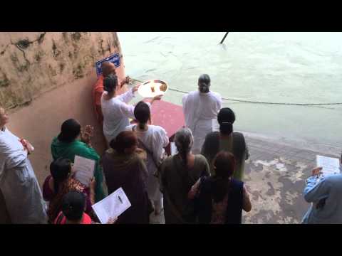 Dr Beth Hedva invited to 'Carry The Fire' for Ganges ritual at Shivananda Ashram