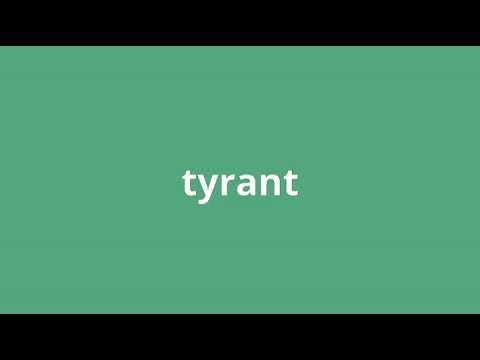 what is the meaning of tyrant