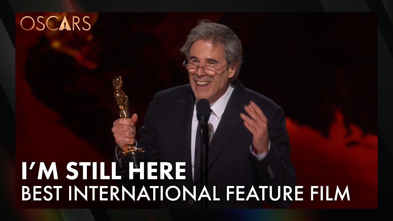 'I'm Still Here' Wins Best International Feature Film | 97th Oscars Speech (2025)